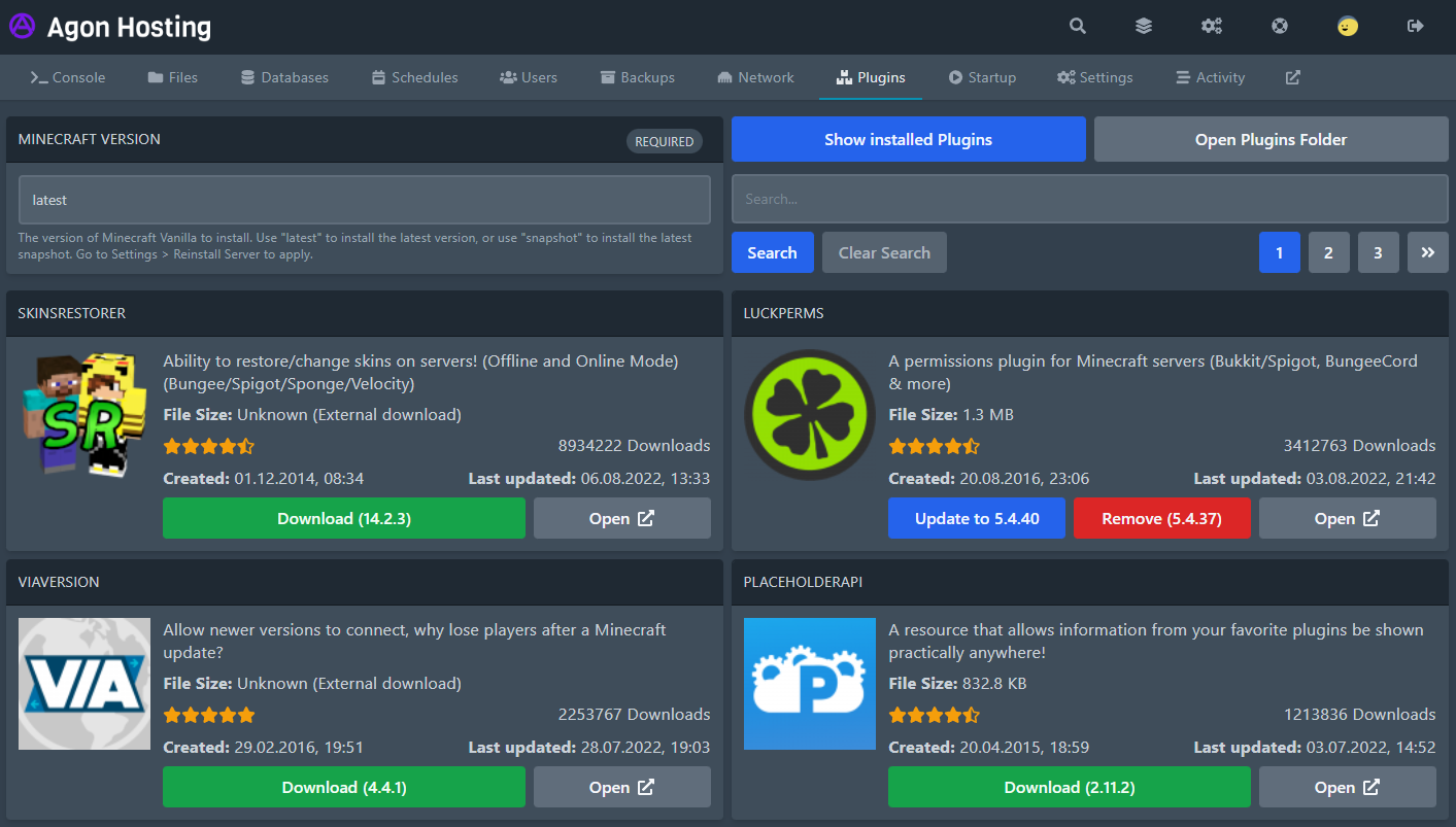 Panel - Agon Hosting